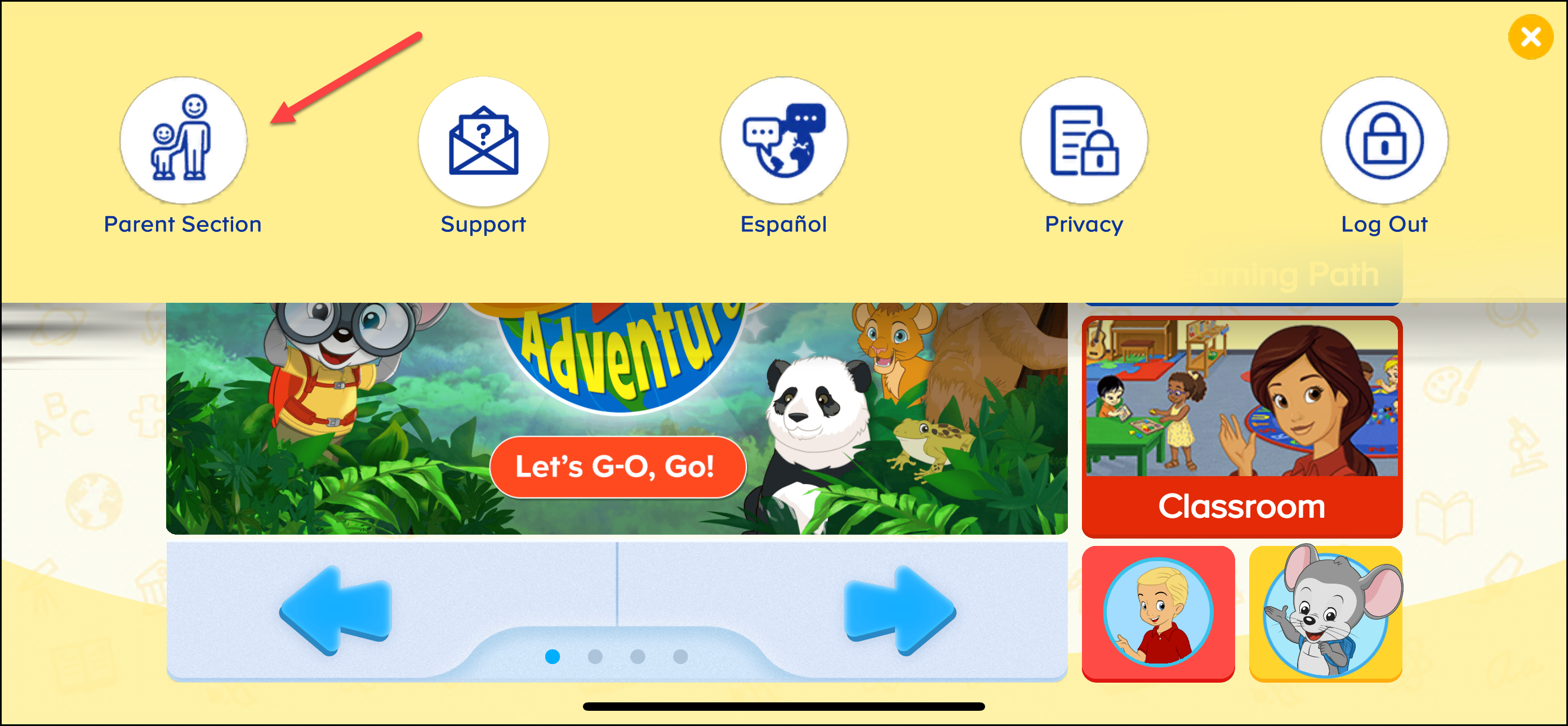 How to Change the Level of the Learning Path in ABCmouse – ABCmouse
