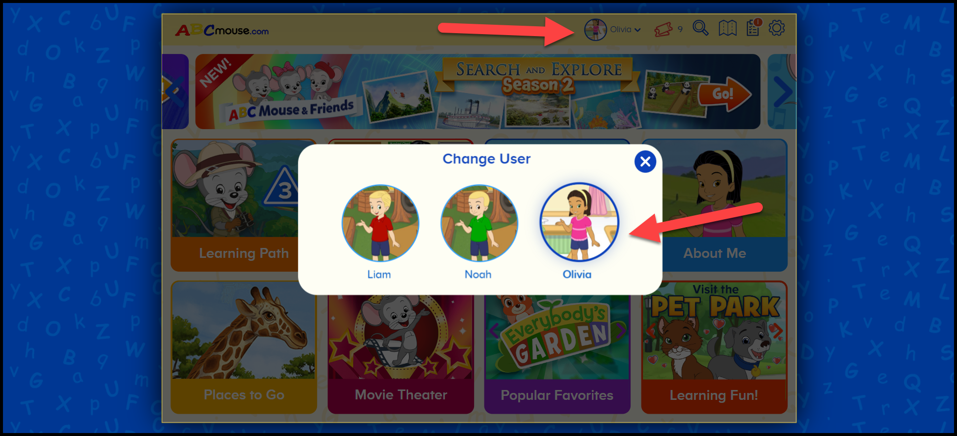 How to Change an Avatar in ABCmouse – ABCmouse
