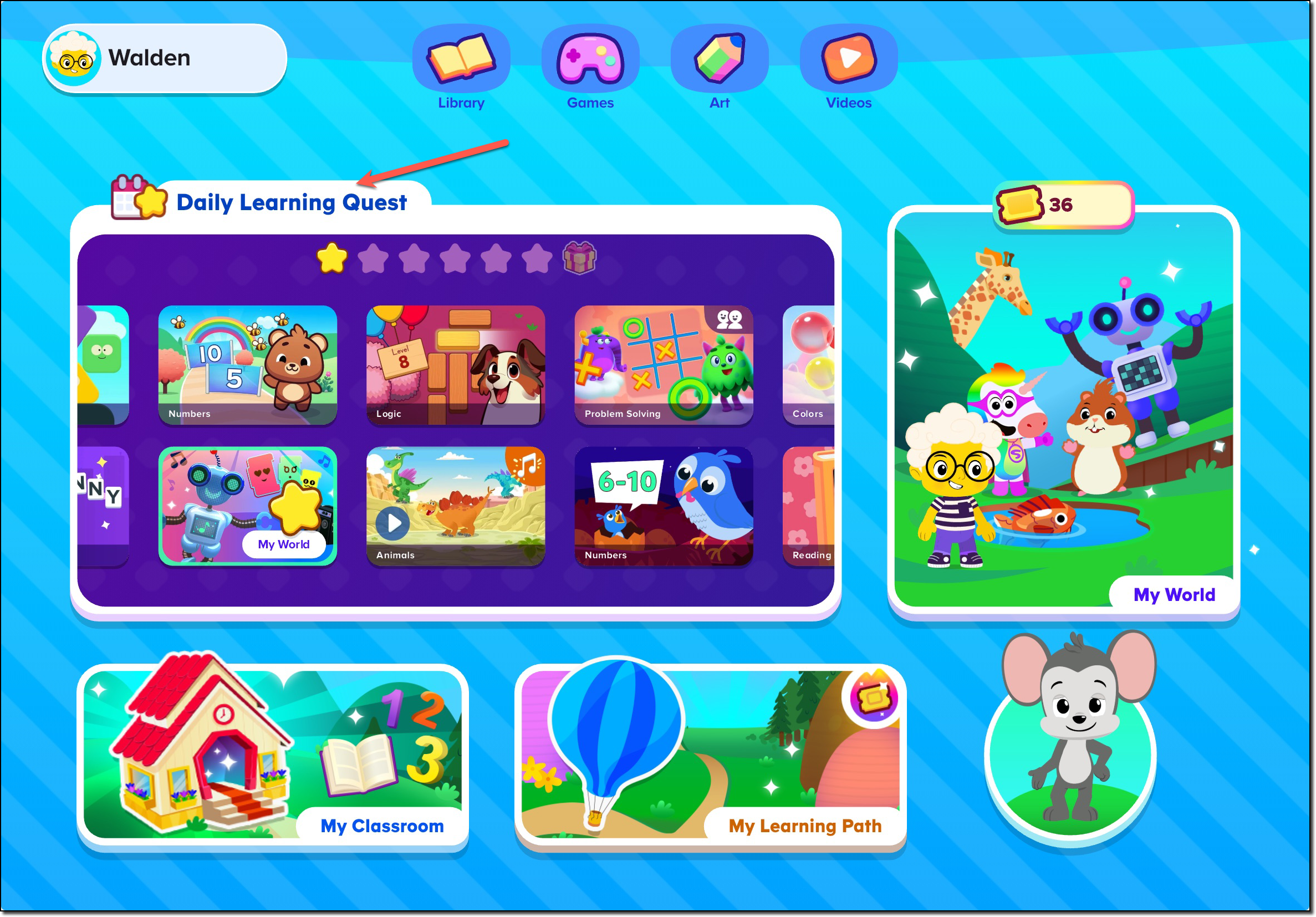 About the Daily Learning Quest – ABCmouse