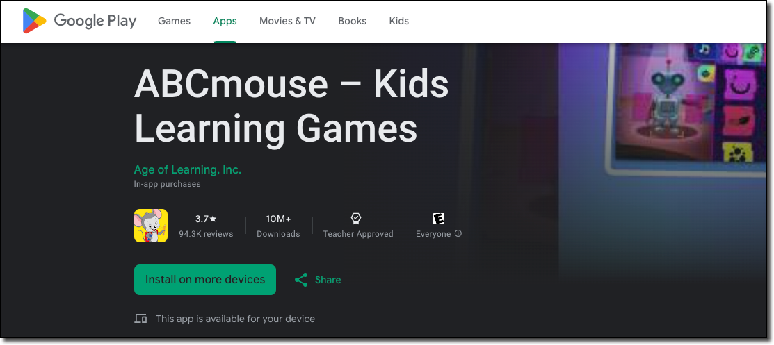 Using ABCmouse on a Mobile Device: Why the App Is Required – ABCmouse