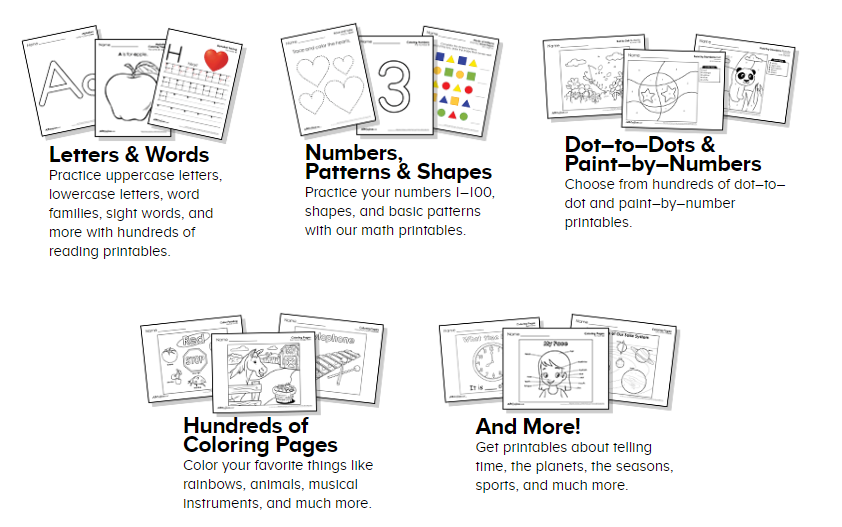 Finding Printable Activities – ABCmouse