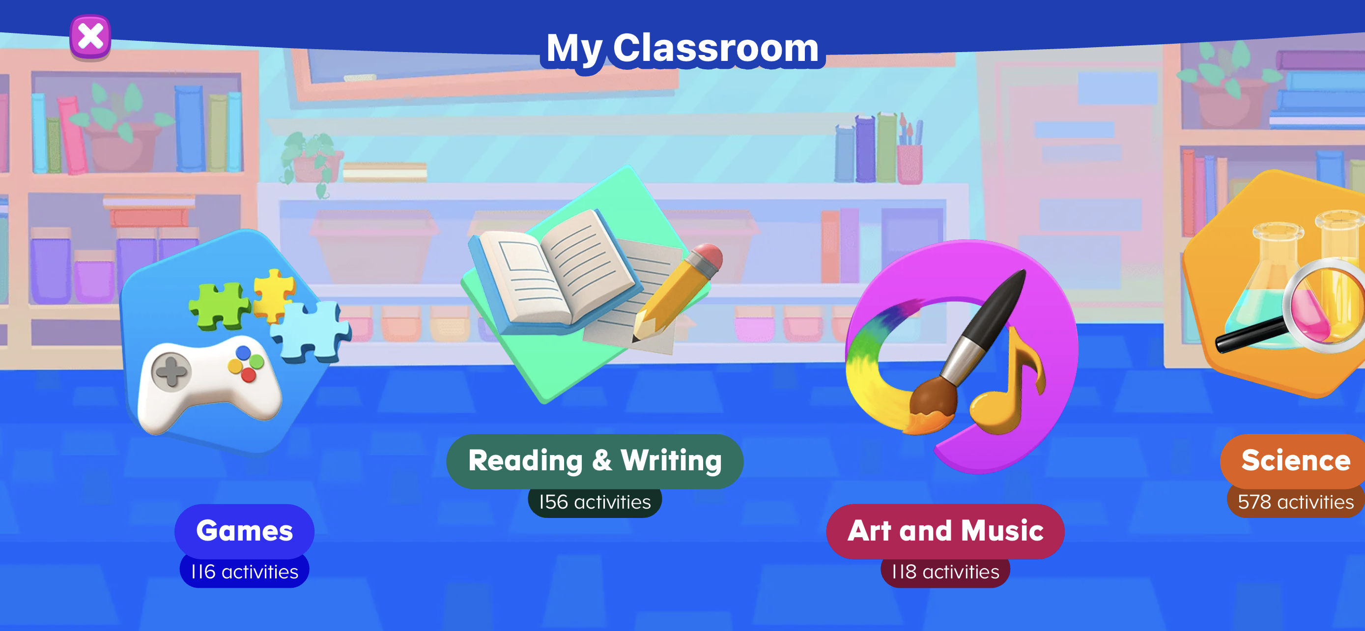 Navegar por el Salón de clase de ABCmouse 2 – ABCmouse