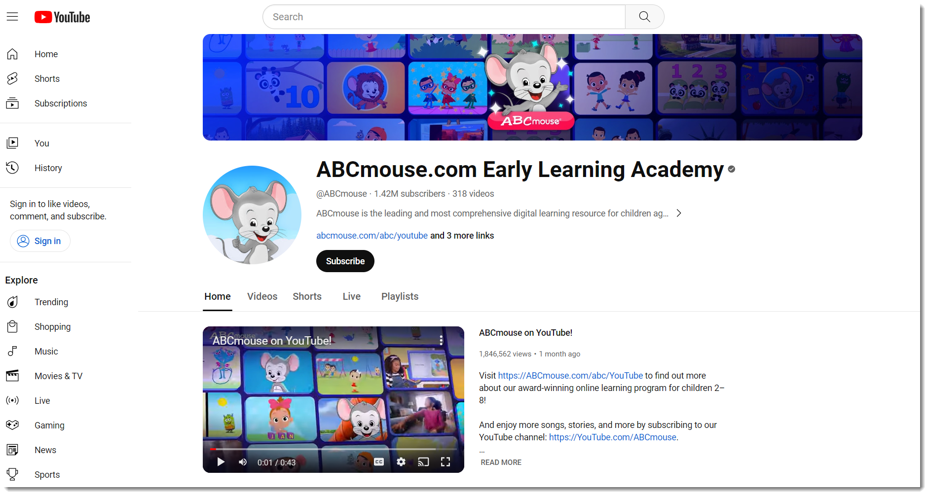 Enjoy ABCmouse Videos and More on YouTube – ABCmouse