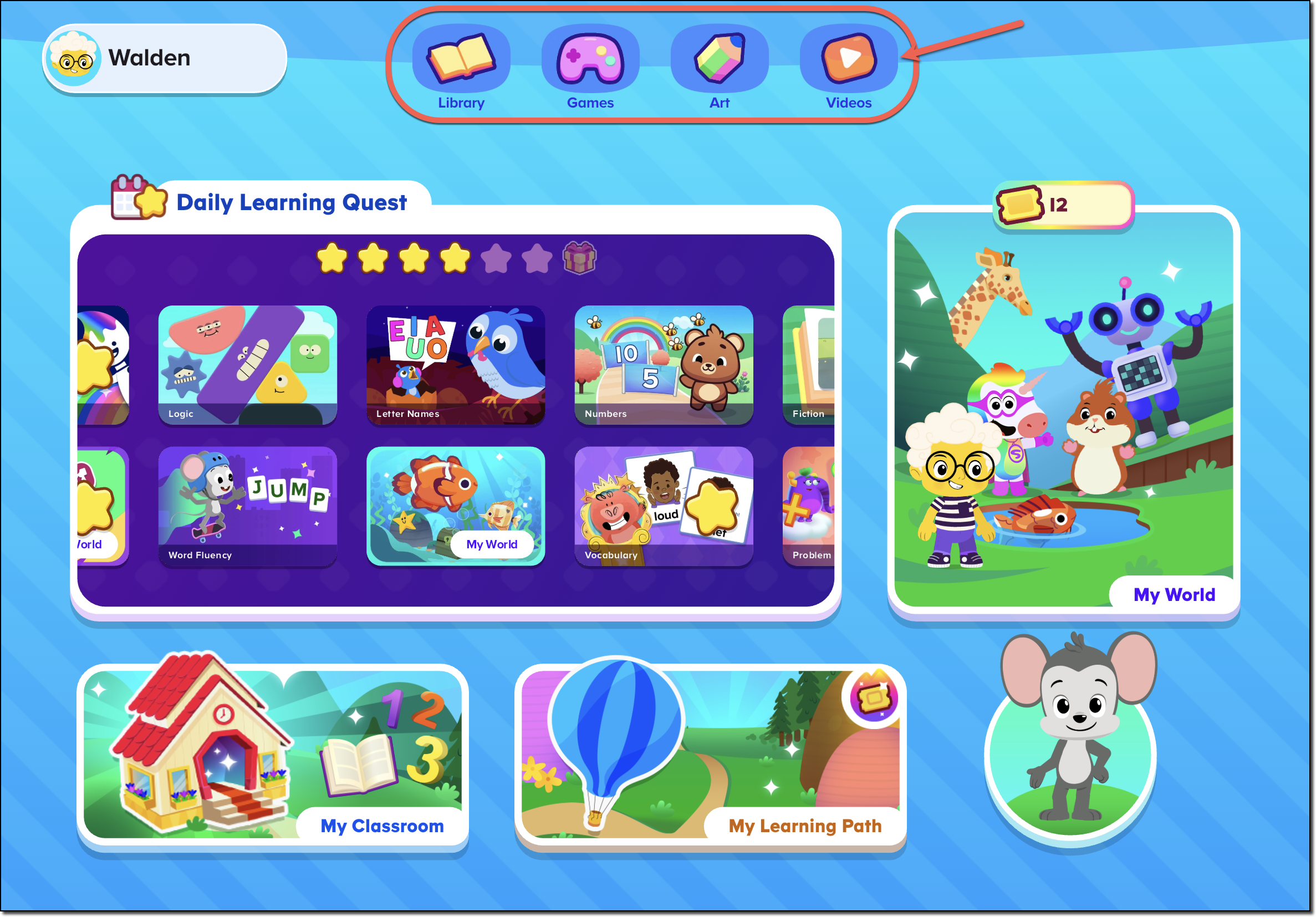 Exploring Sections in ABCmouse – ABCmouse
