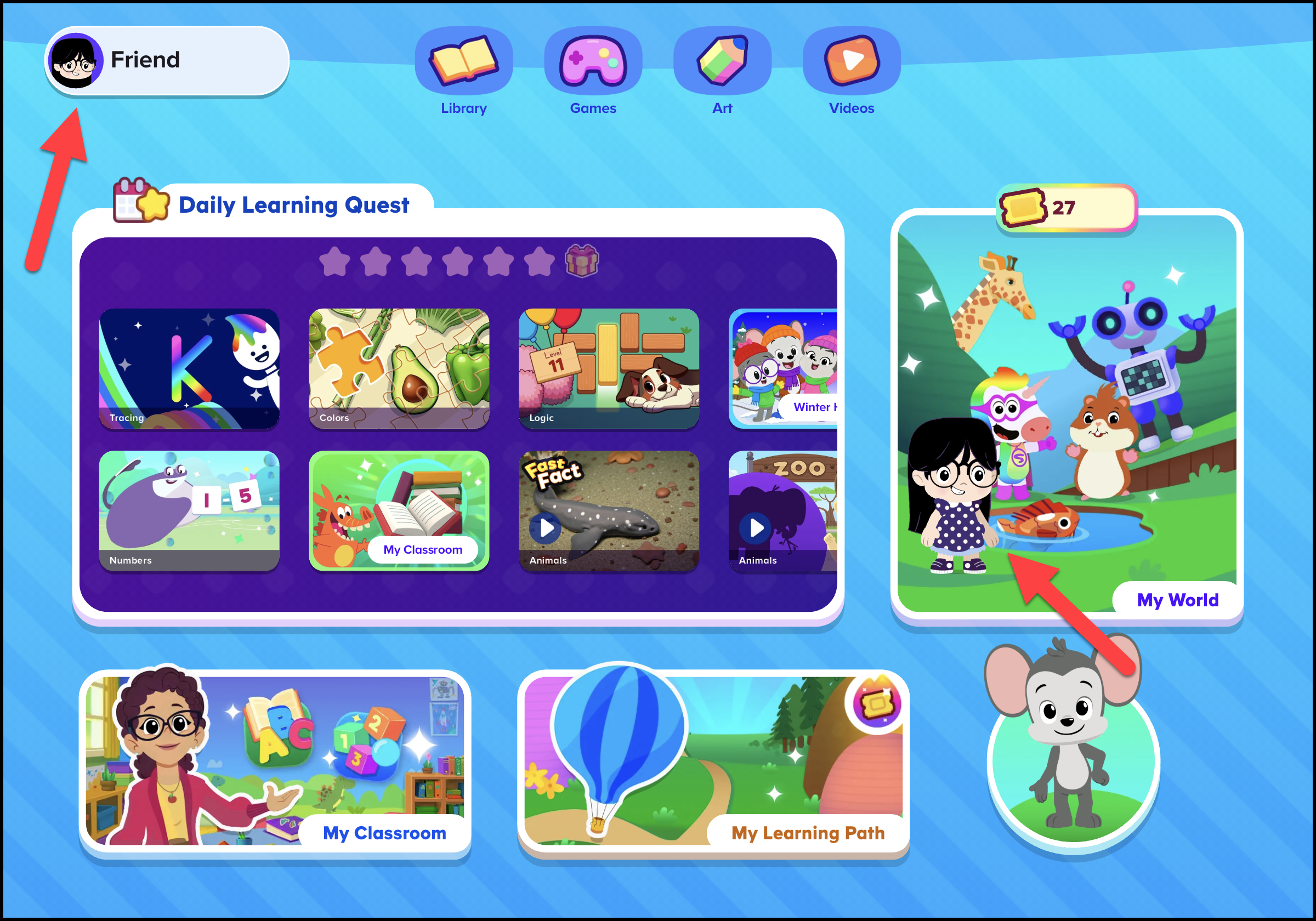 How to Create and Change an Avatar in ABCmouse – ABCmouse