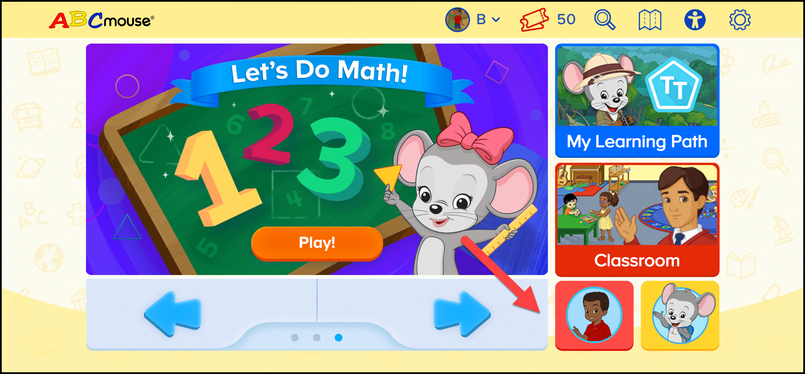 Finding Earned or Purchased Items in ABCmouse Classic – ABCmouse